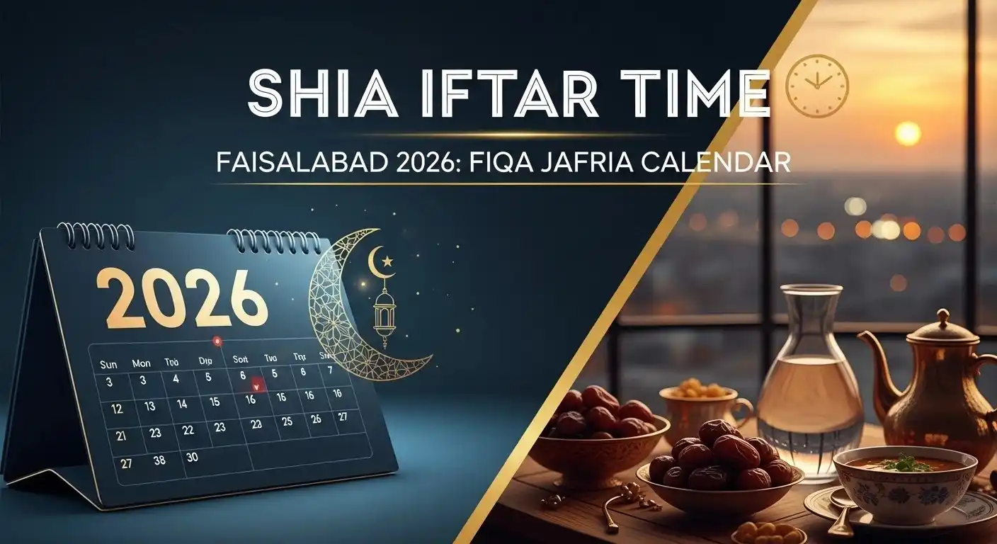 Shia Iftar Time Faisalabad 2026: Fiqa Jafria Calendar